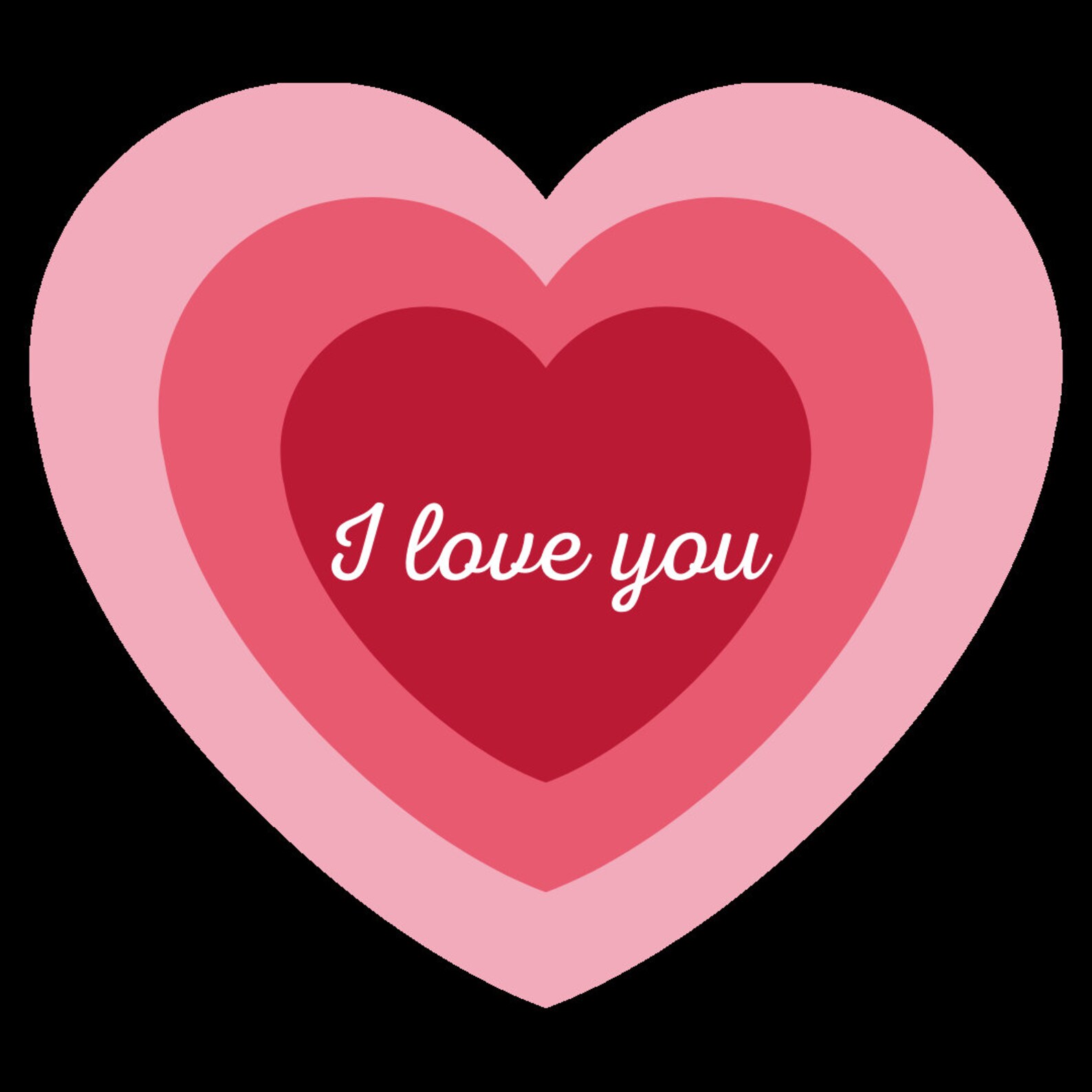 I Love You Print - Etsy