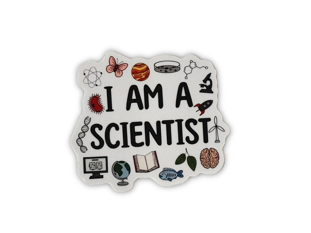 Spark Curiosity: Science-themed I Am Affirmation Sticker for Motivation ...