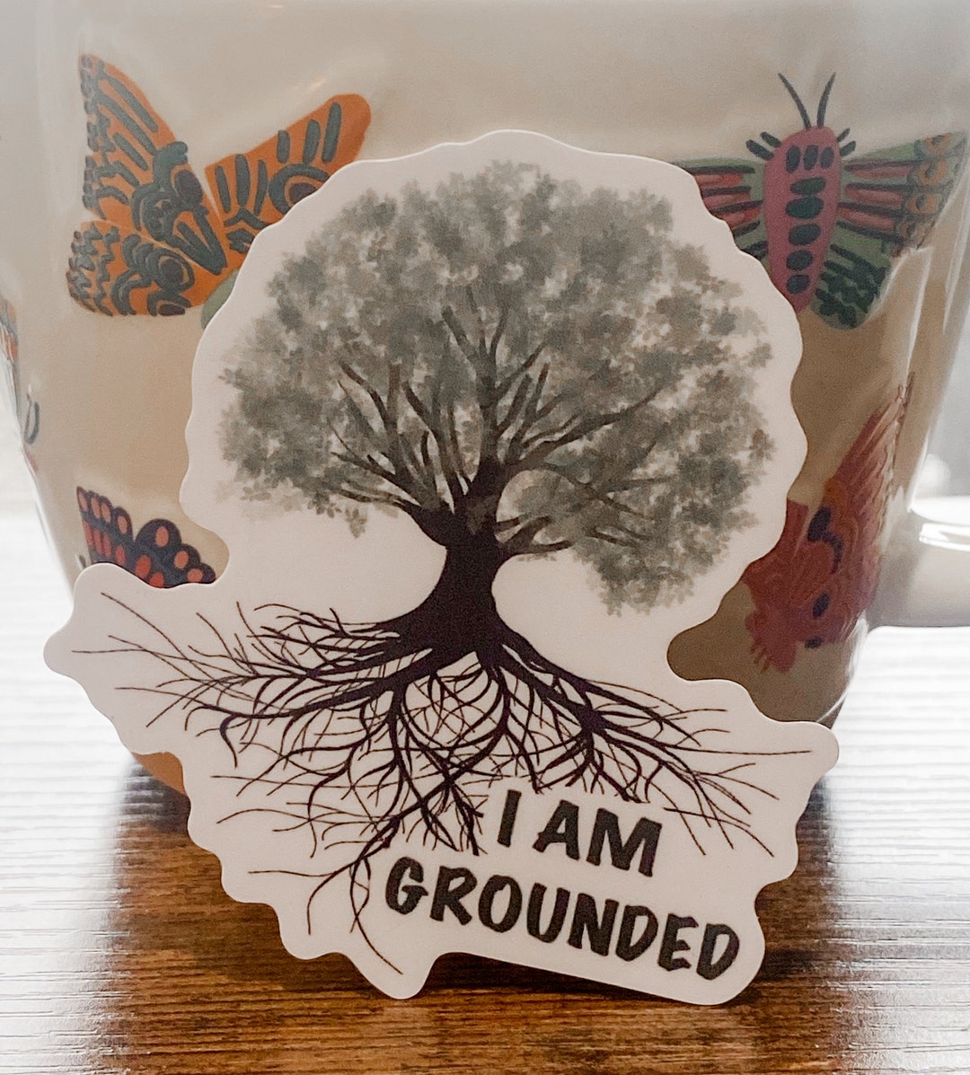 I Am Grounded Motivational Science Waterproof Vinyl Sticker, Unique ...