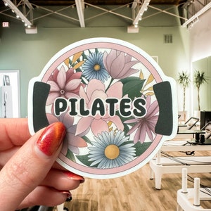Pilates Flower Ring Sticker | Physical Health and Motivational Decal ...