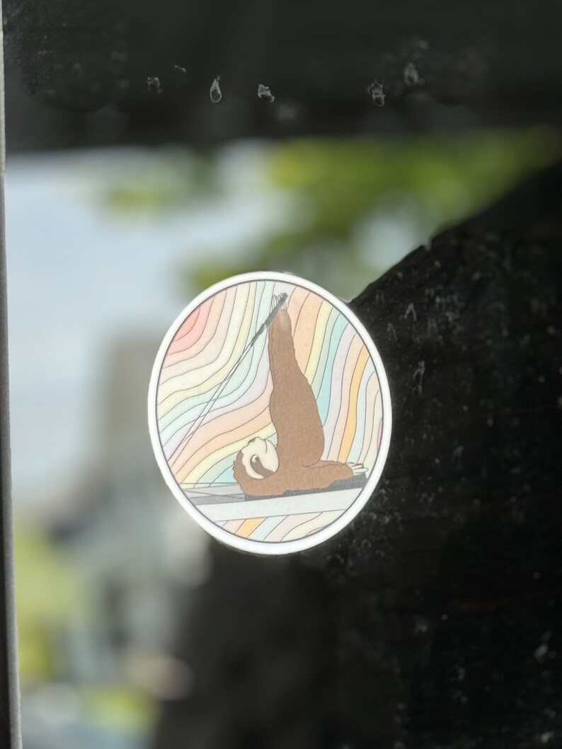 Pilates Sloth | Physical Health and Motivational Decal for Laptops ...