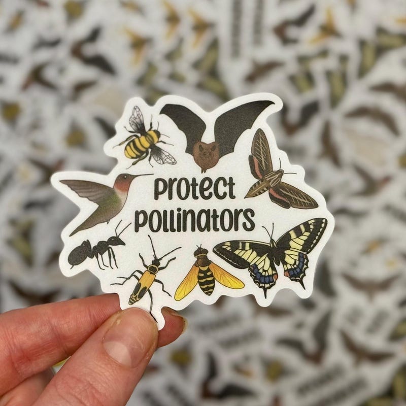 Pollinator Sticker - Etsy
