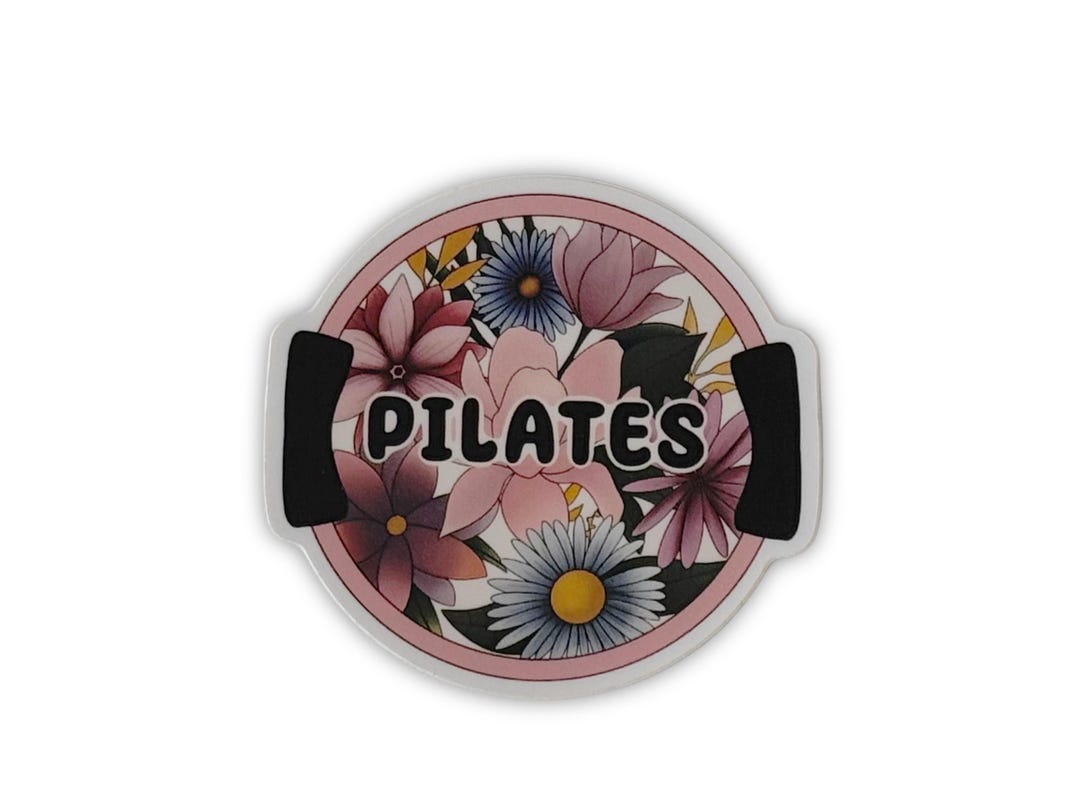 Pilates Flower Ring, Motivational Sticker, Pilates Sticker for Laptops ...