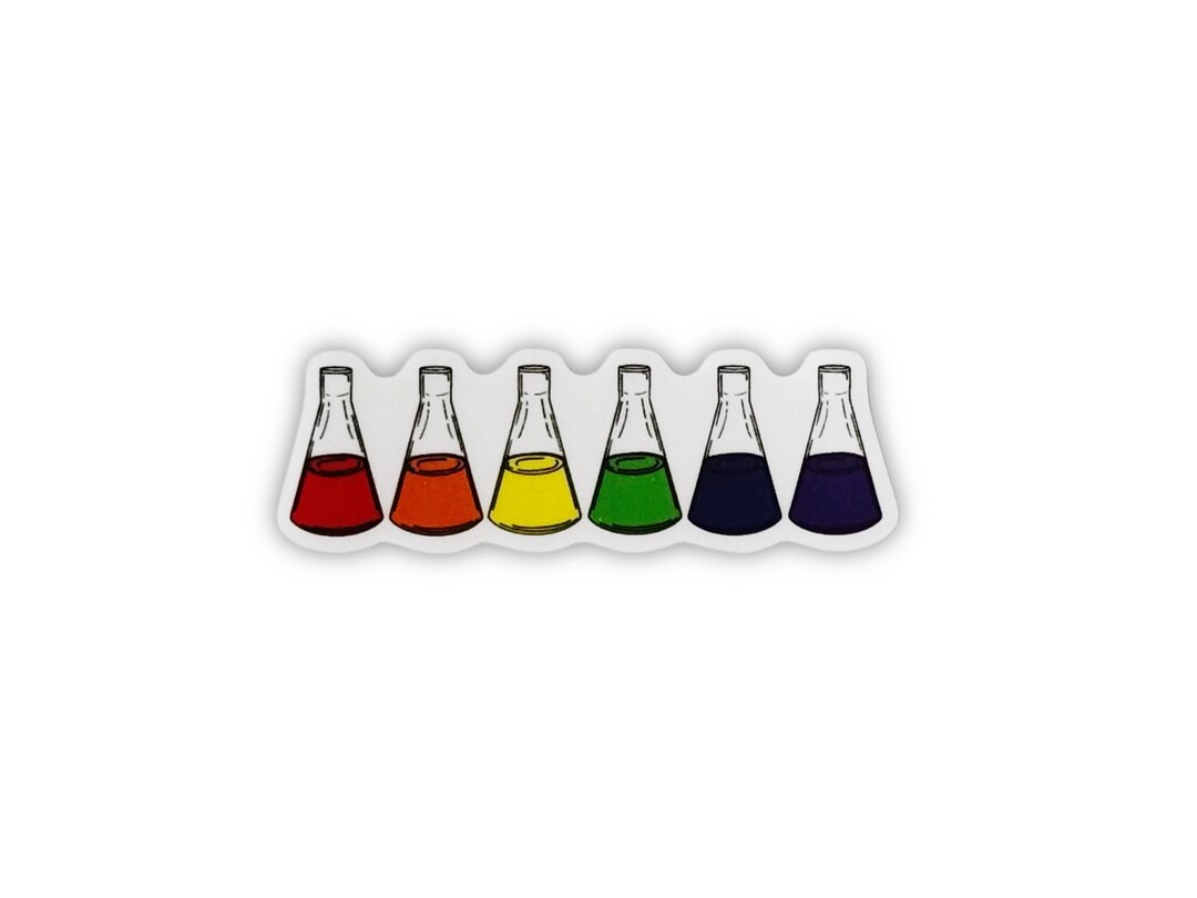 Rainbow Erlenmeyer Flasks, LGBTQ+ Pride Science STEM for Laptops, Water ...