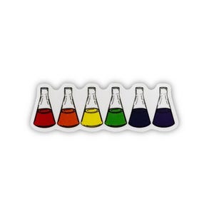 Rainbow Erlenmeyer Flasks, LGBTQ+ Pride Science STEM for Laptops, Water ...