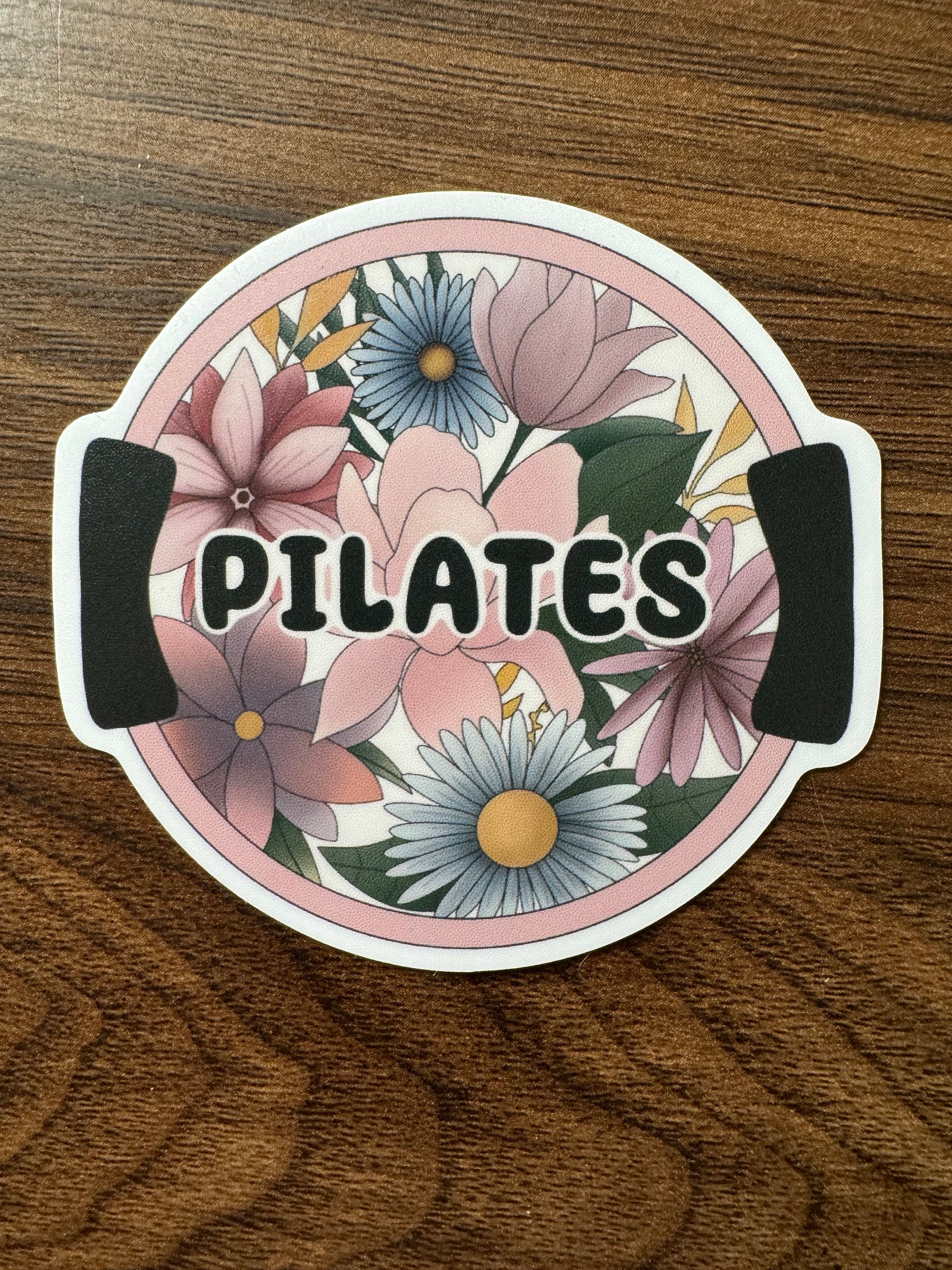 Pilates Flower Ring, Motivational Sticker, Pilates Sticker for Laptops ...