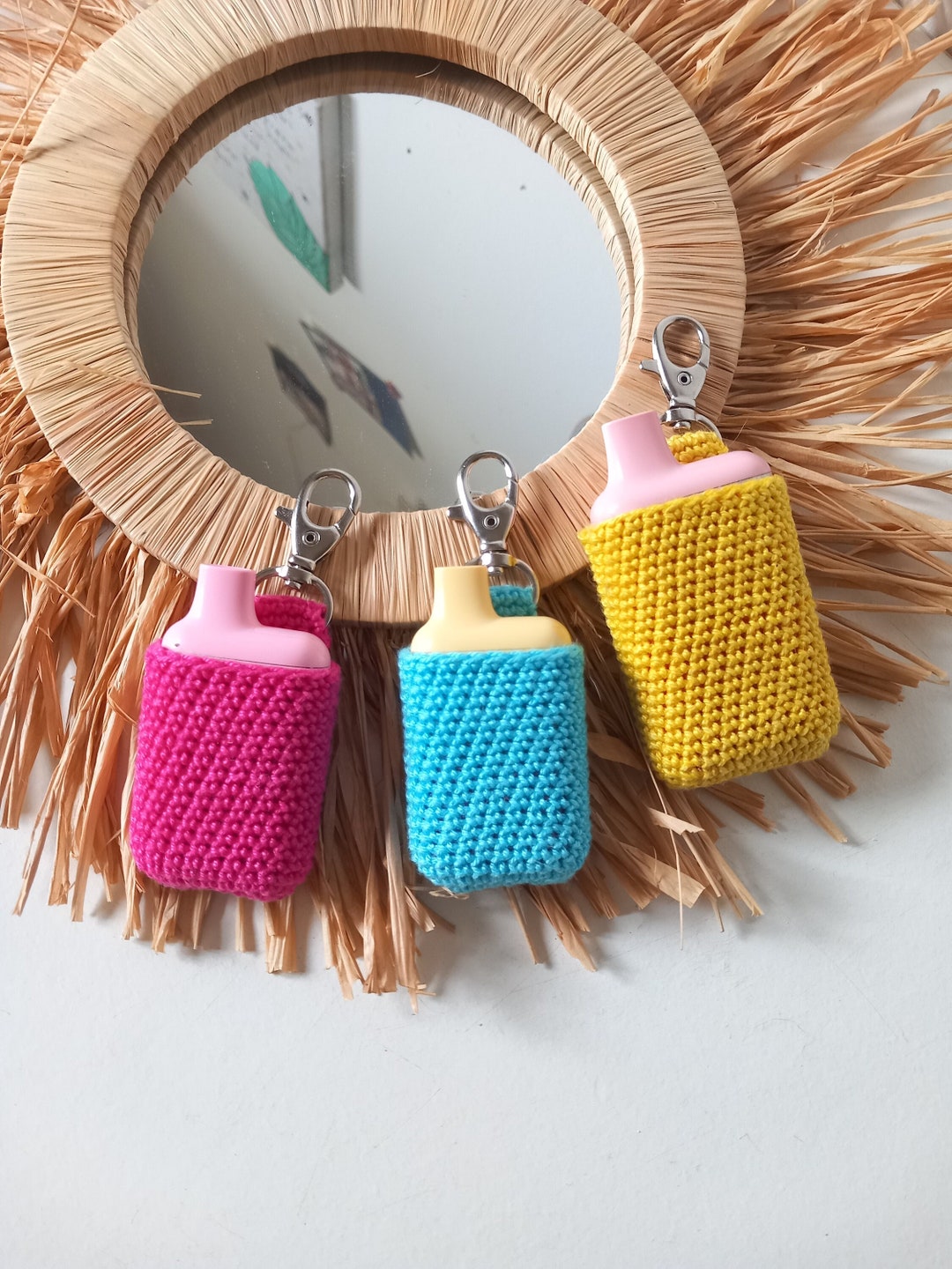 Crochet Lost Mary BM600 Keychain, Crochet Elfbar BC5000 Keychain ...