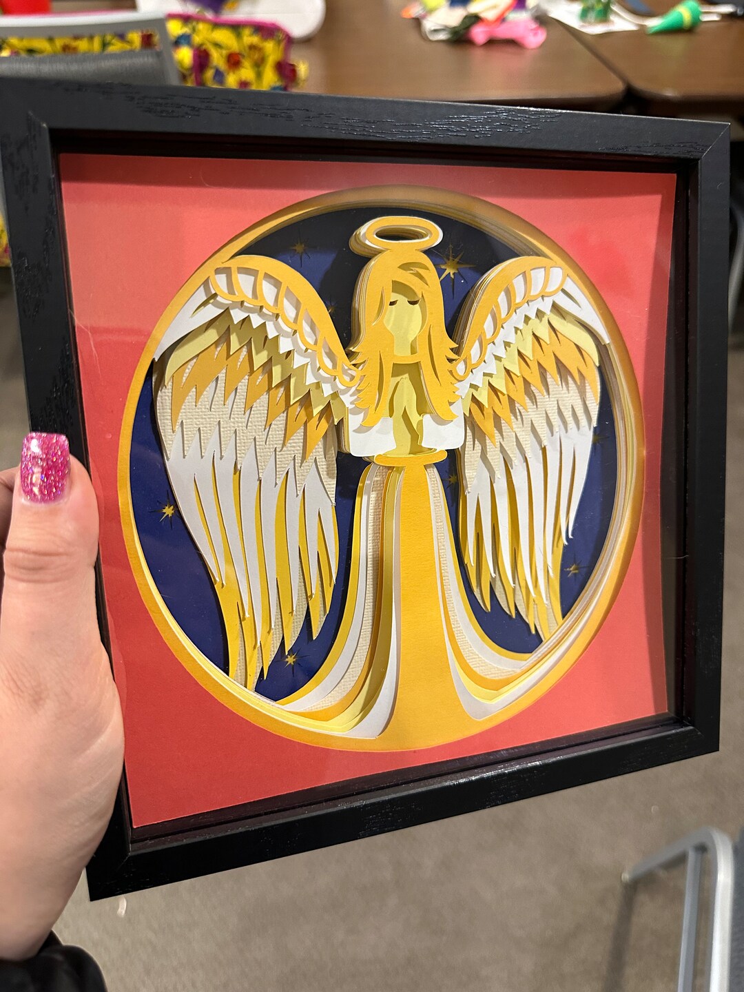 Angel Shadow Box - Etsy
