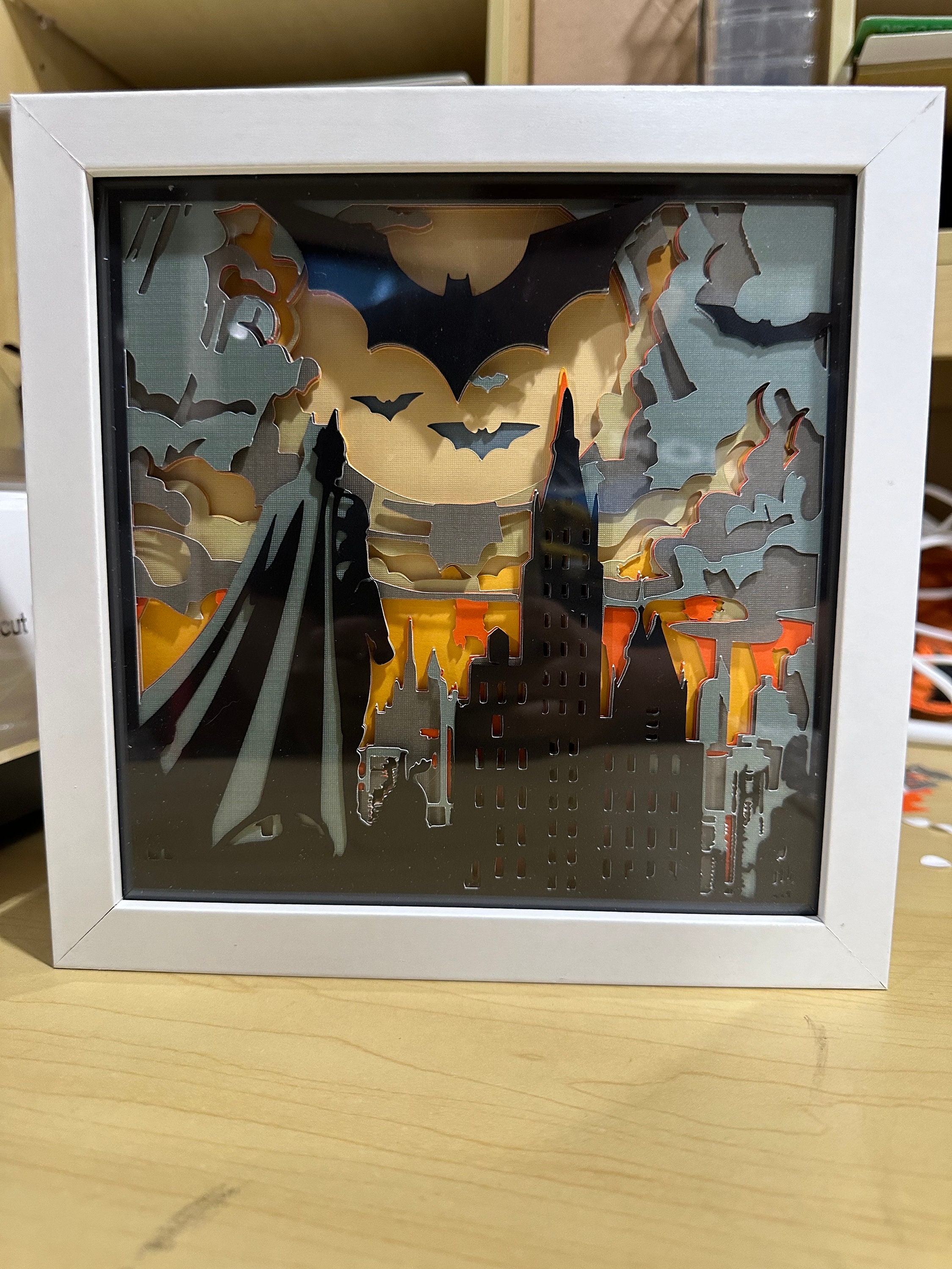 Batman Shadow Box - Etsy