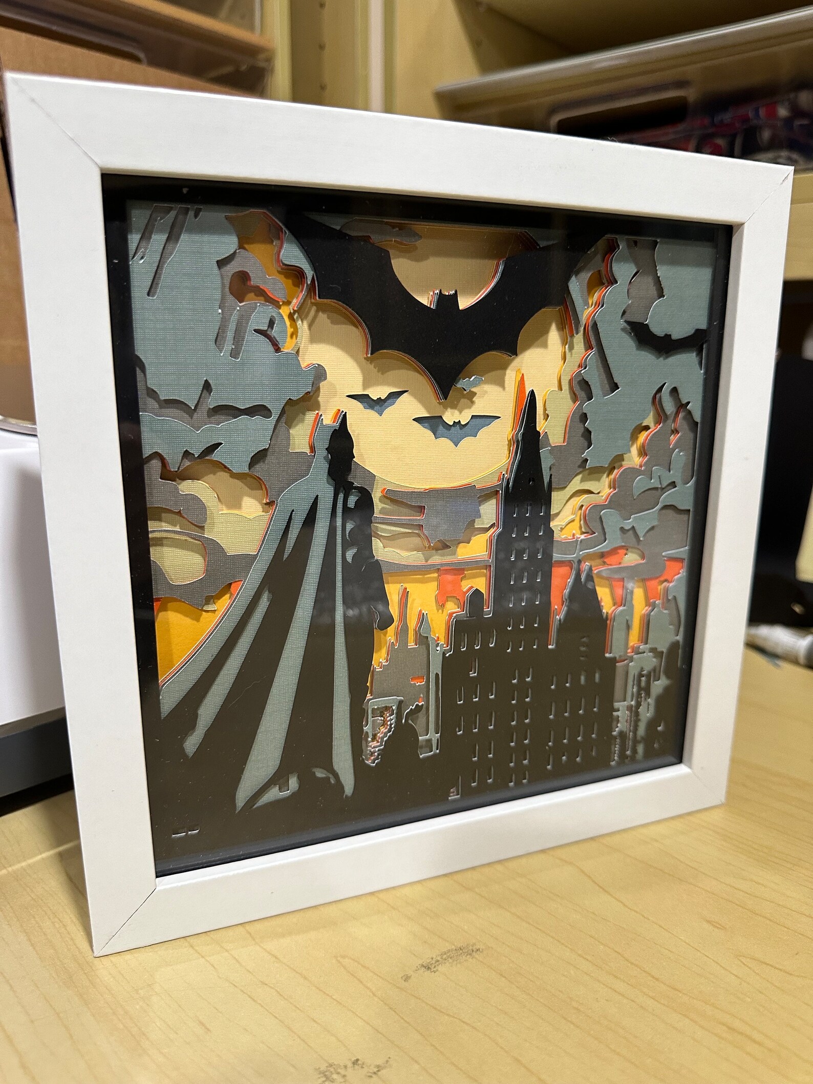 Batman Shadow Box - Etsy