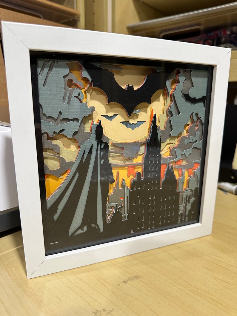 Batman Shadow Box - Etsy