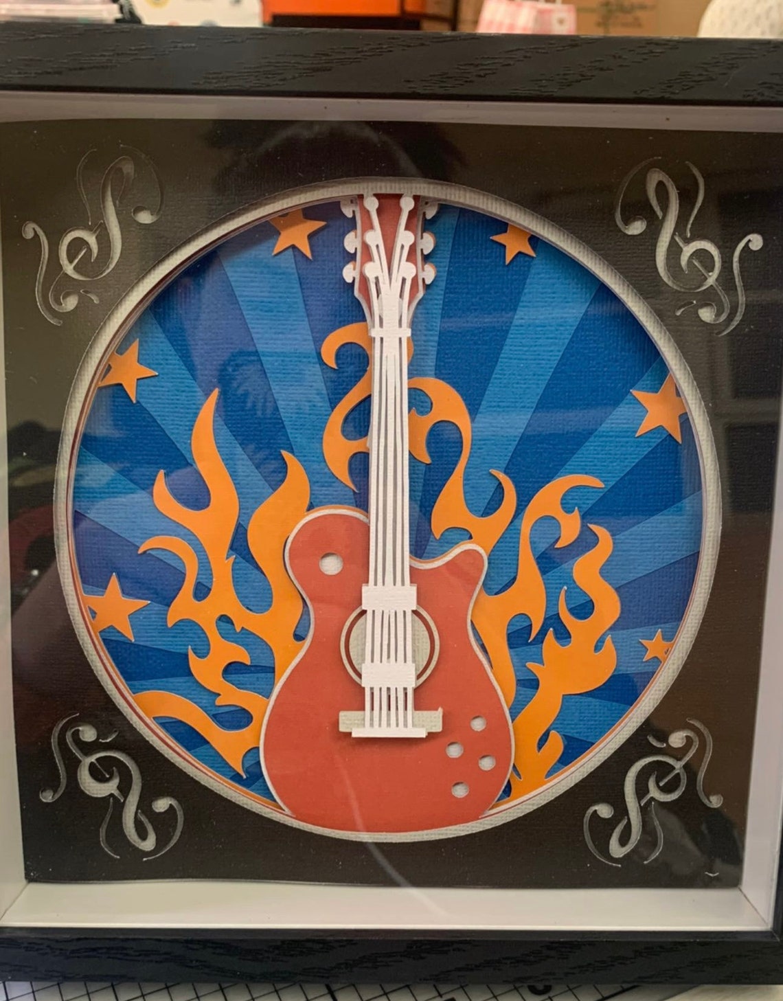 Guitar Shadow Box - Etsy