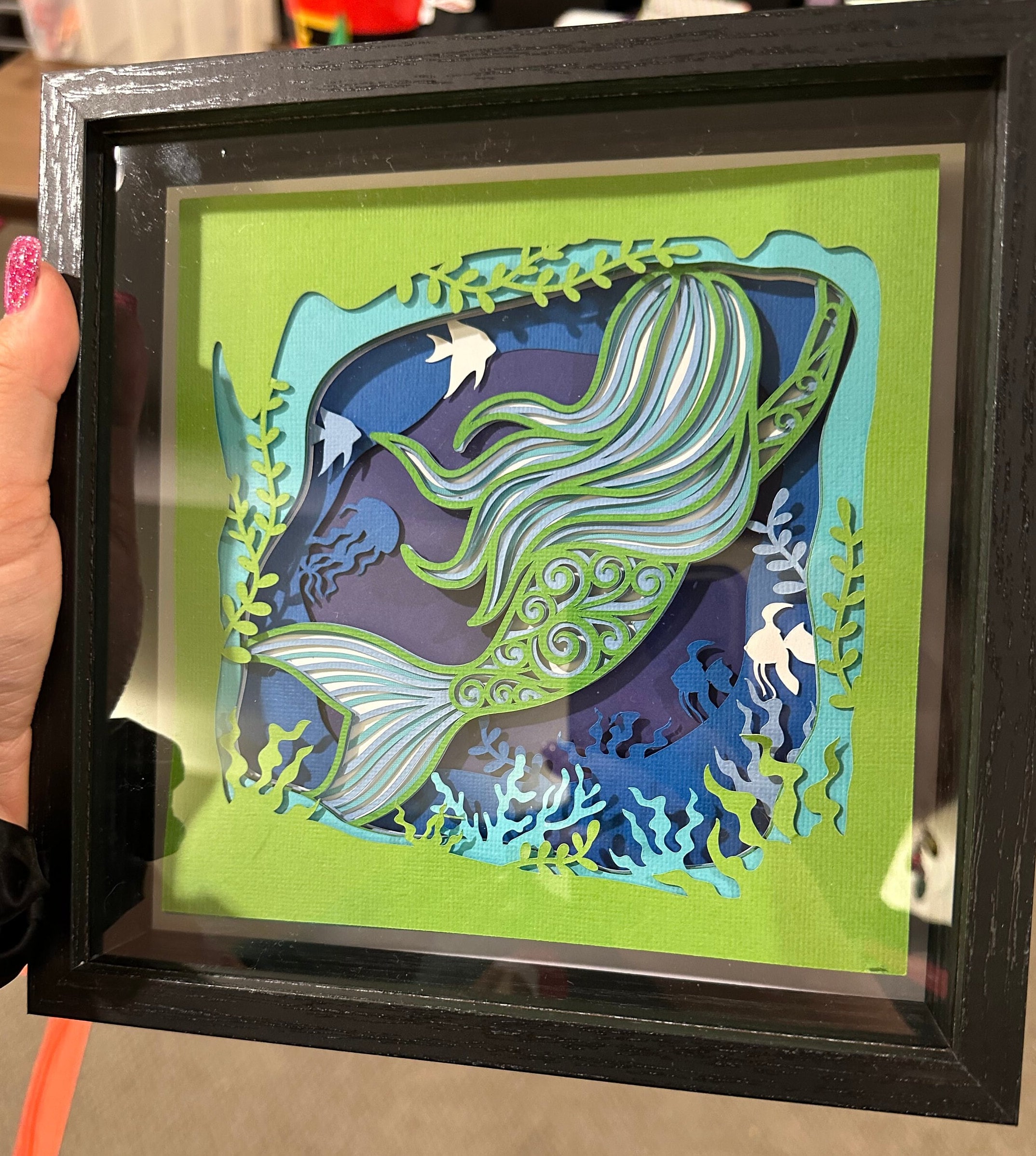Mermaid Shadow Box - Etsy