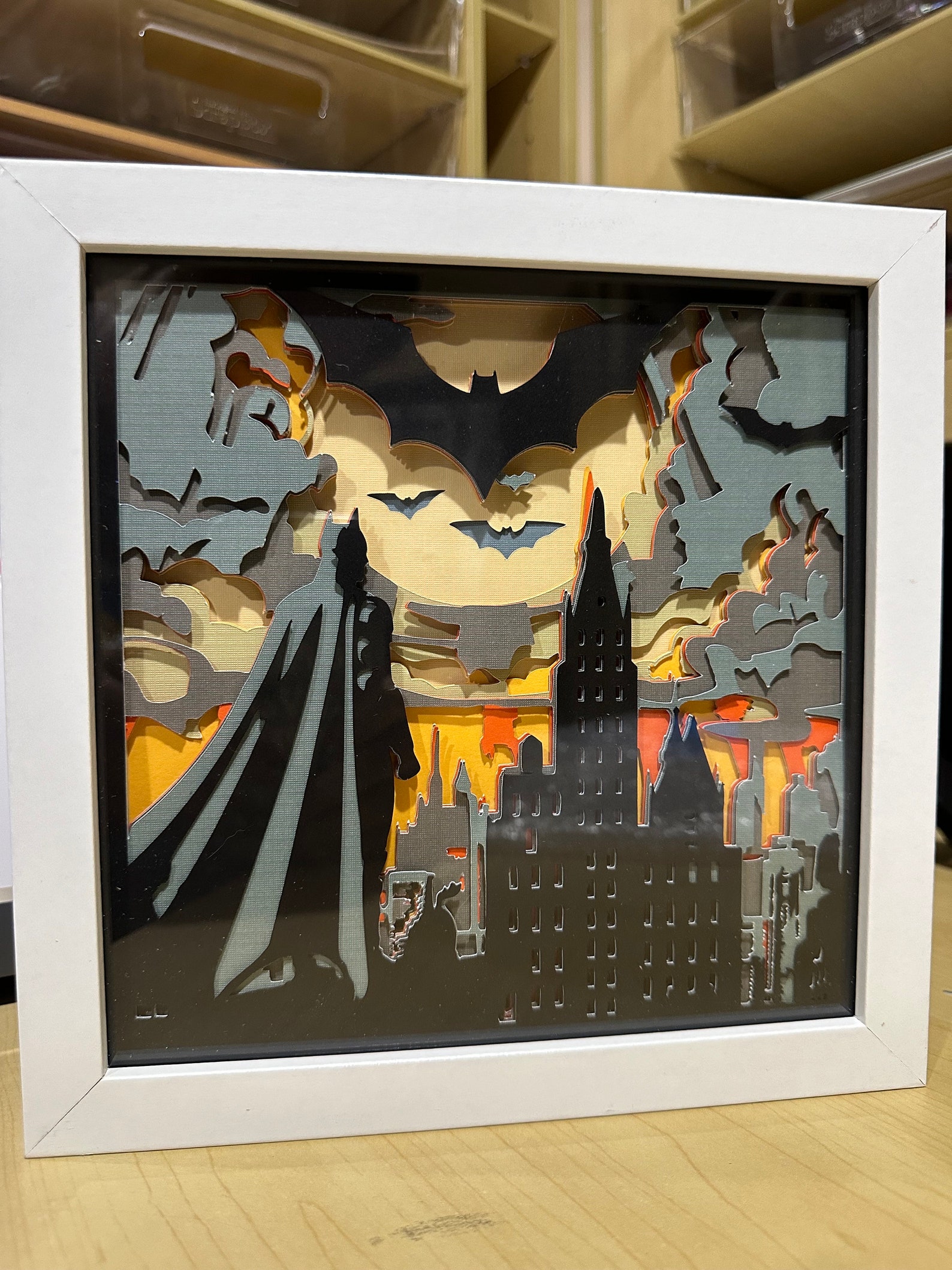 Batman Shadow Box - Etsy