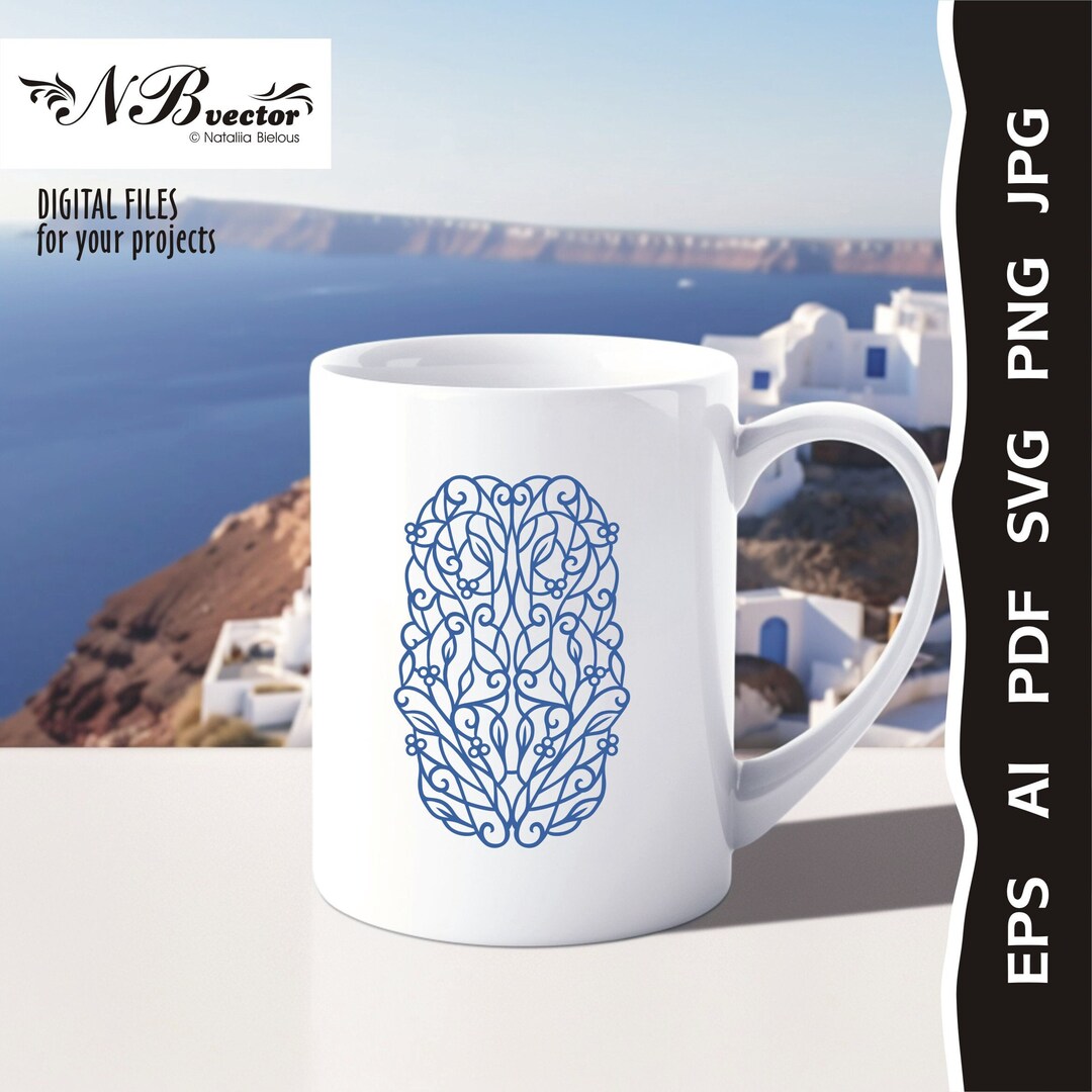 Ornamental Element Digital File Ai, Eps, Pdf, Svg, Png, Jpg zip-archive ...