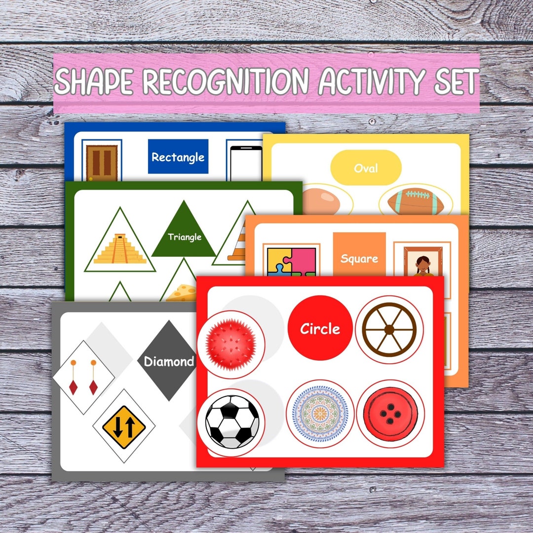 Interactive Shape Recognition Set. Educational Preschool Learning Kit ...