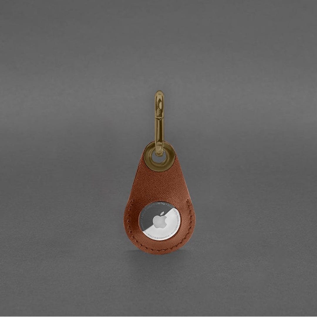 Custom Apple AirTag Holder | Engraved Leather Keychain Case | Unique ...