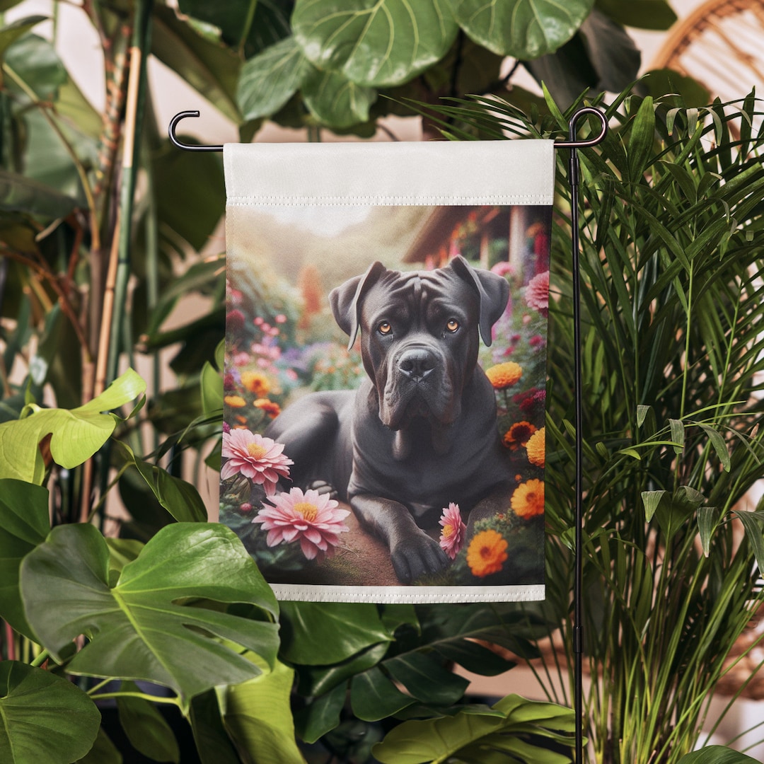 Cane Corso Surronded by Flowers Garden Flag - Etsy