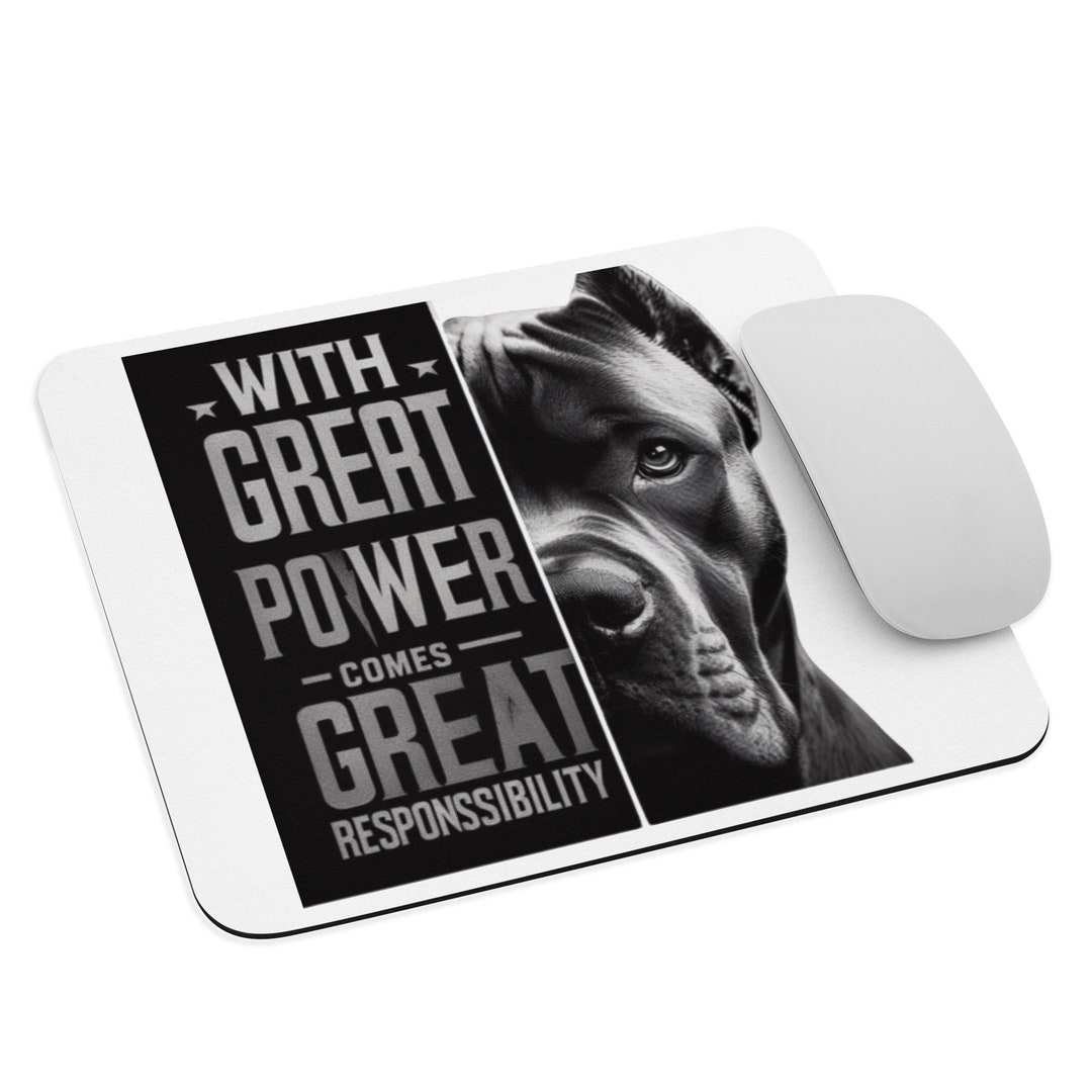 Cane Corso Power Responsibility Mouse Pad - Etsy
