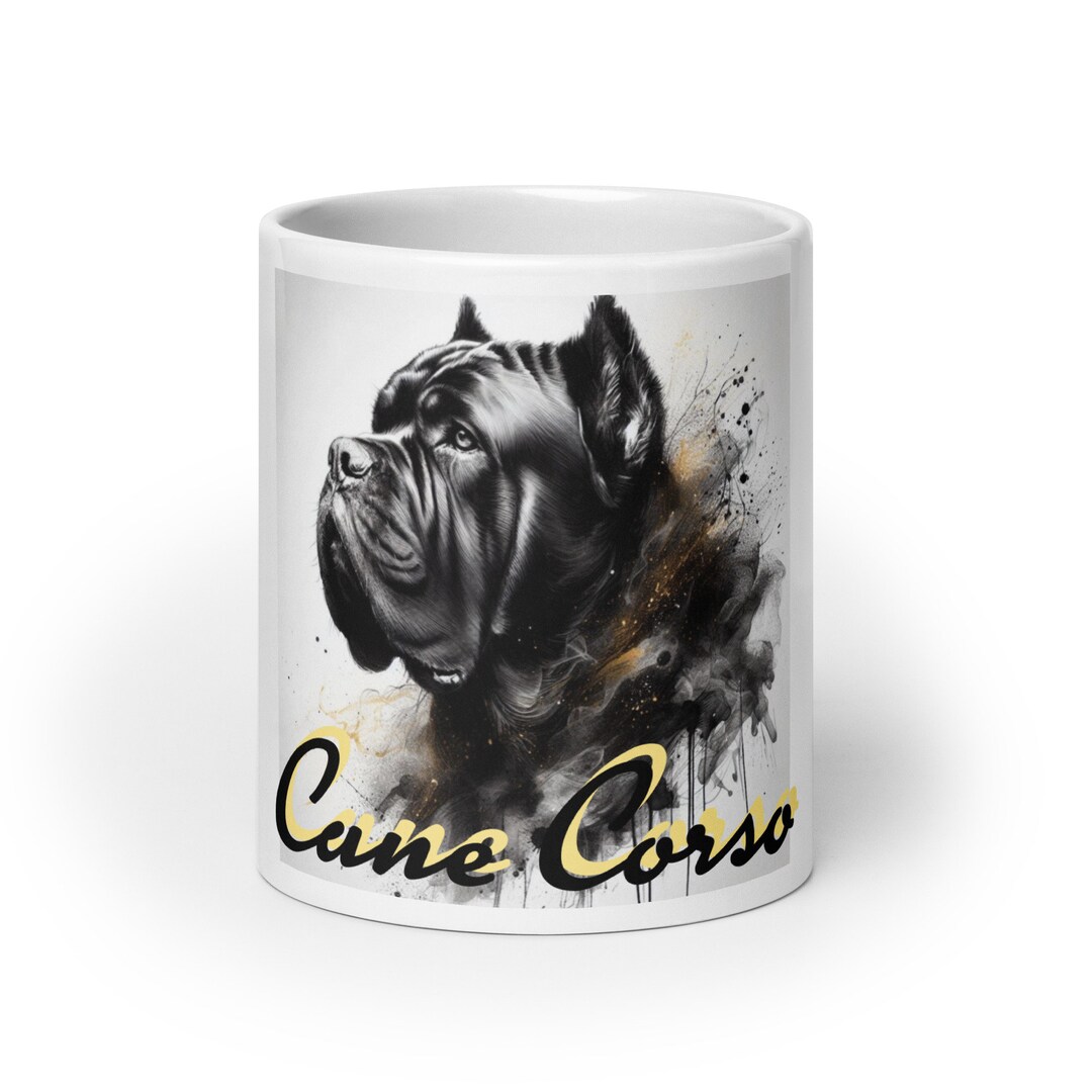 Cane Corso Mug, Smoke White Italian Mastiff Coffee Mug, Corso Owner ...