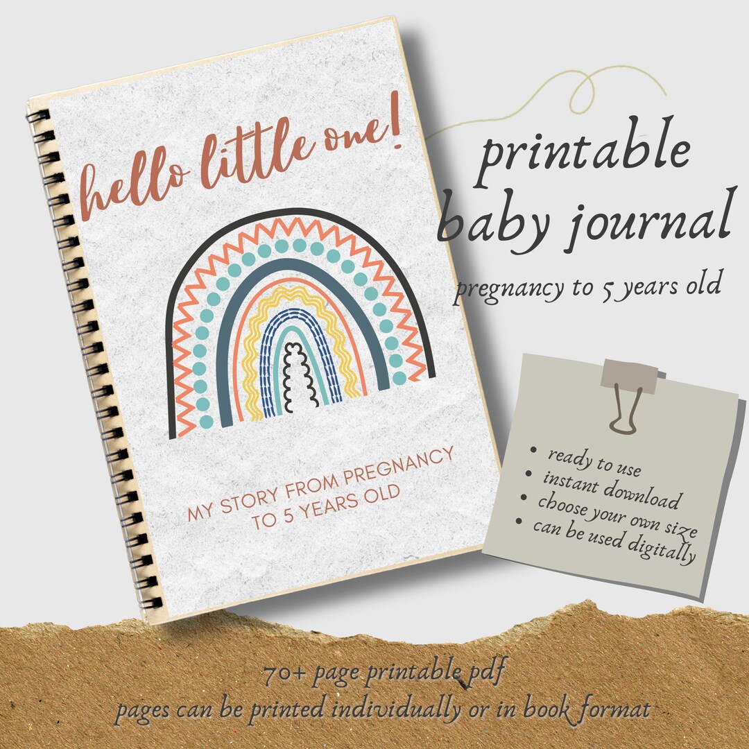 Printable Baby Journal Printable Baby Book Baby Journal - Etsy
