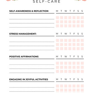 Ultimate Self-care Kit: Checklist, Trackers, and More | Printable ...