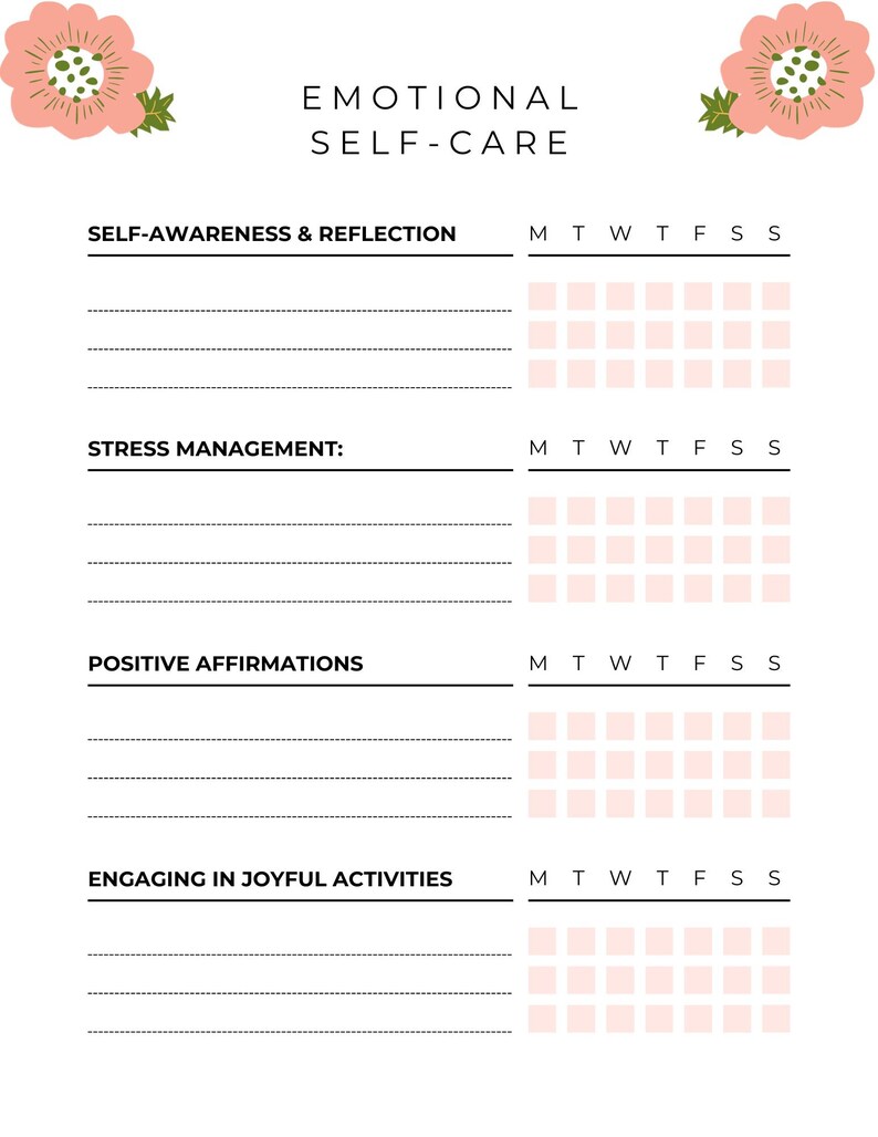 Ultimate Self-care Kit: Checklist, Trackers, and More | Printable ...