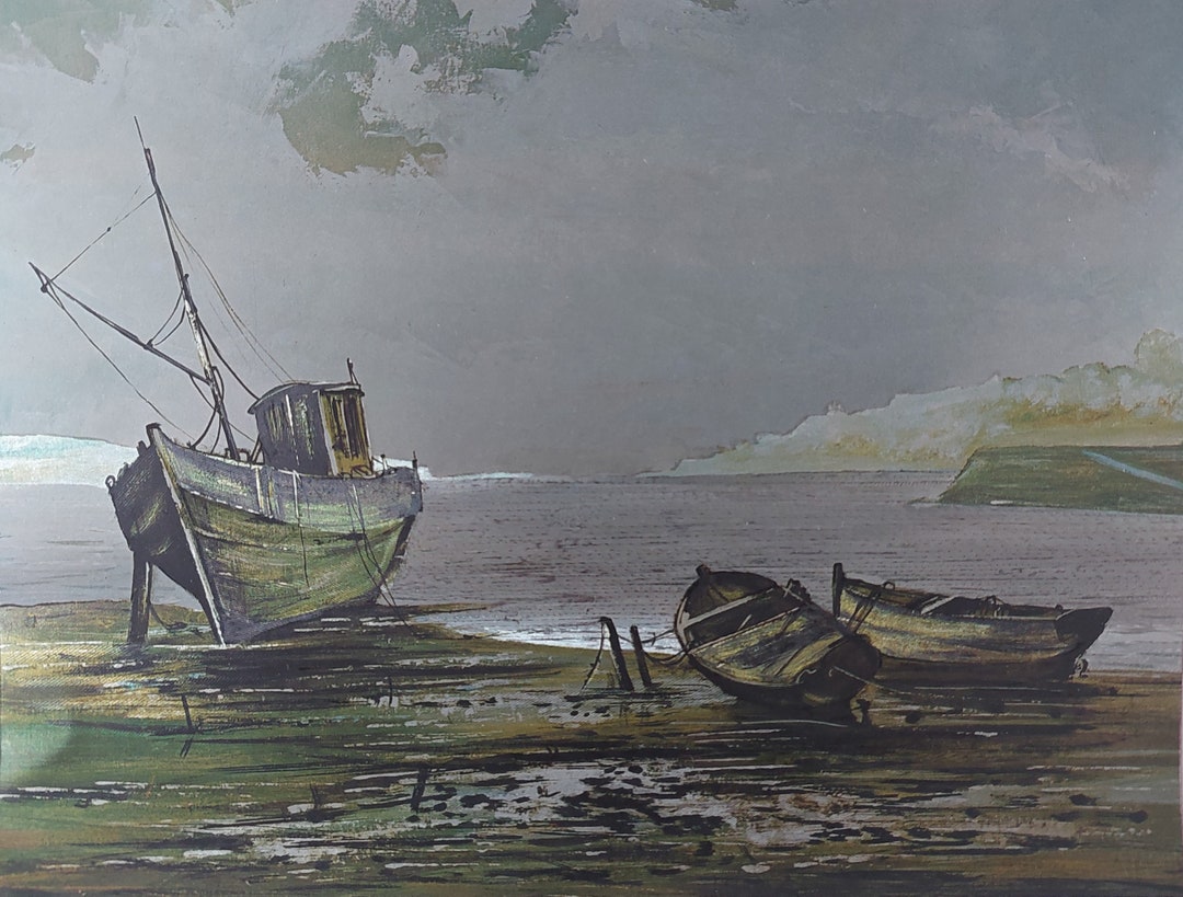 Paysage Breton by Jerome Verdier Rare Vintage 1970s FJ Warren - Etsy