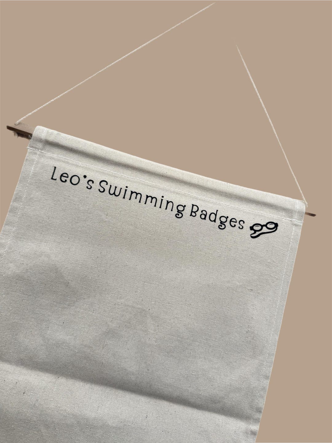 Personalized Swimming Badge Canvas | Custom Badge Display for Kids ...