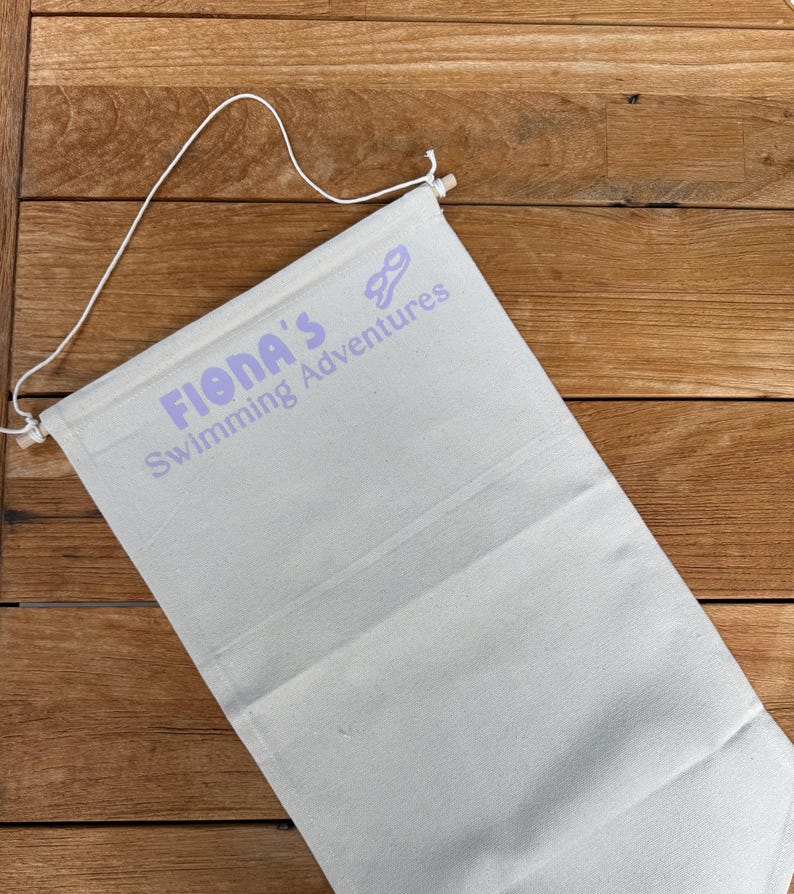 Personalized Swimming Badge Canvas | Custom Badge Display for Kids ...