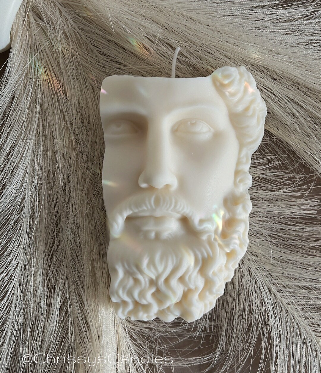 Zeus Sculpture Candle Made of Rapeseed Wax Greek Mythology - Etsy