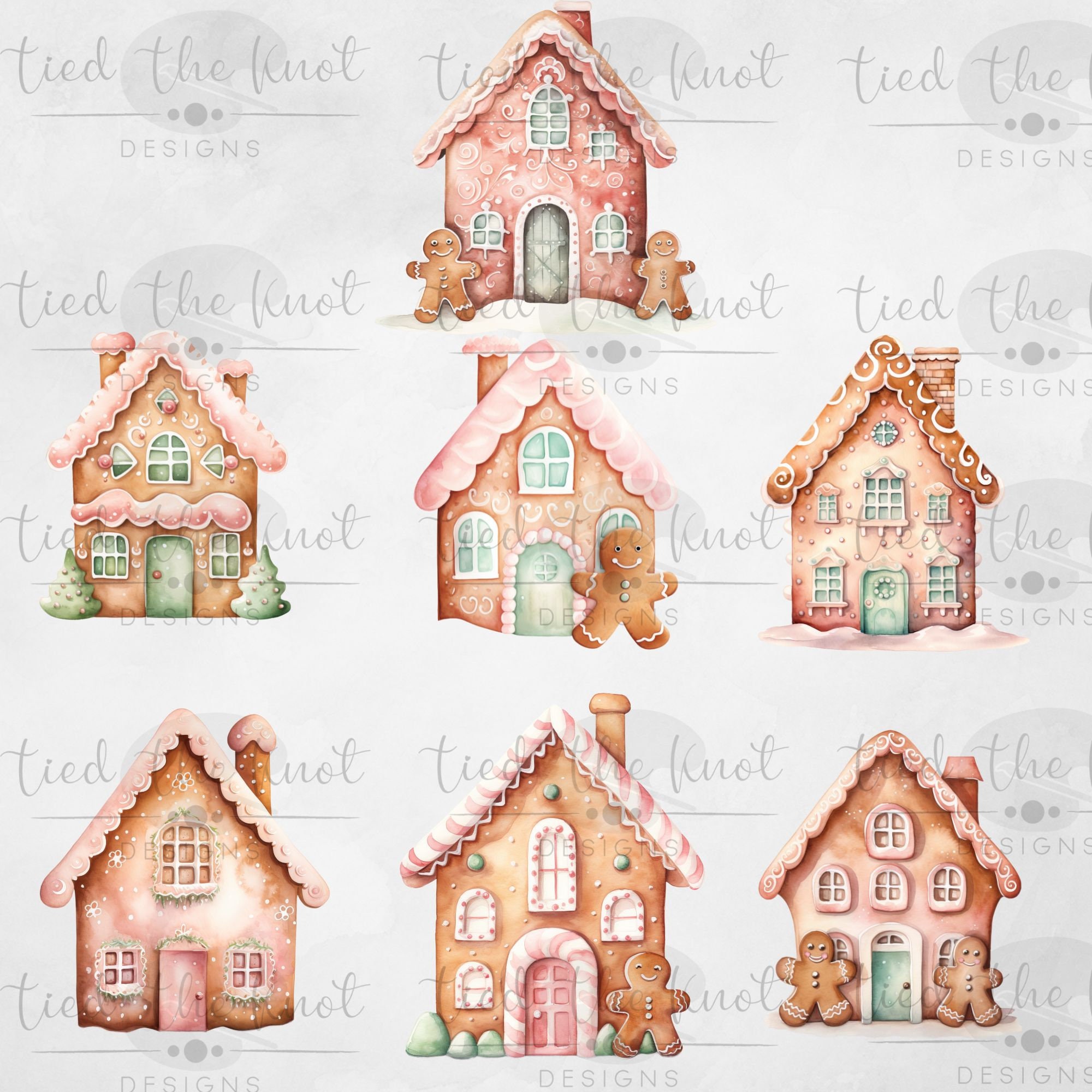 Pastel Gingerbread House, Pastel Gingerbread Clipart, Pastel Pink ...