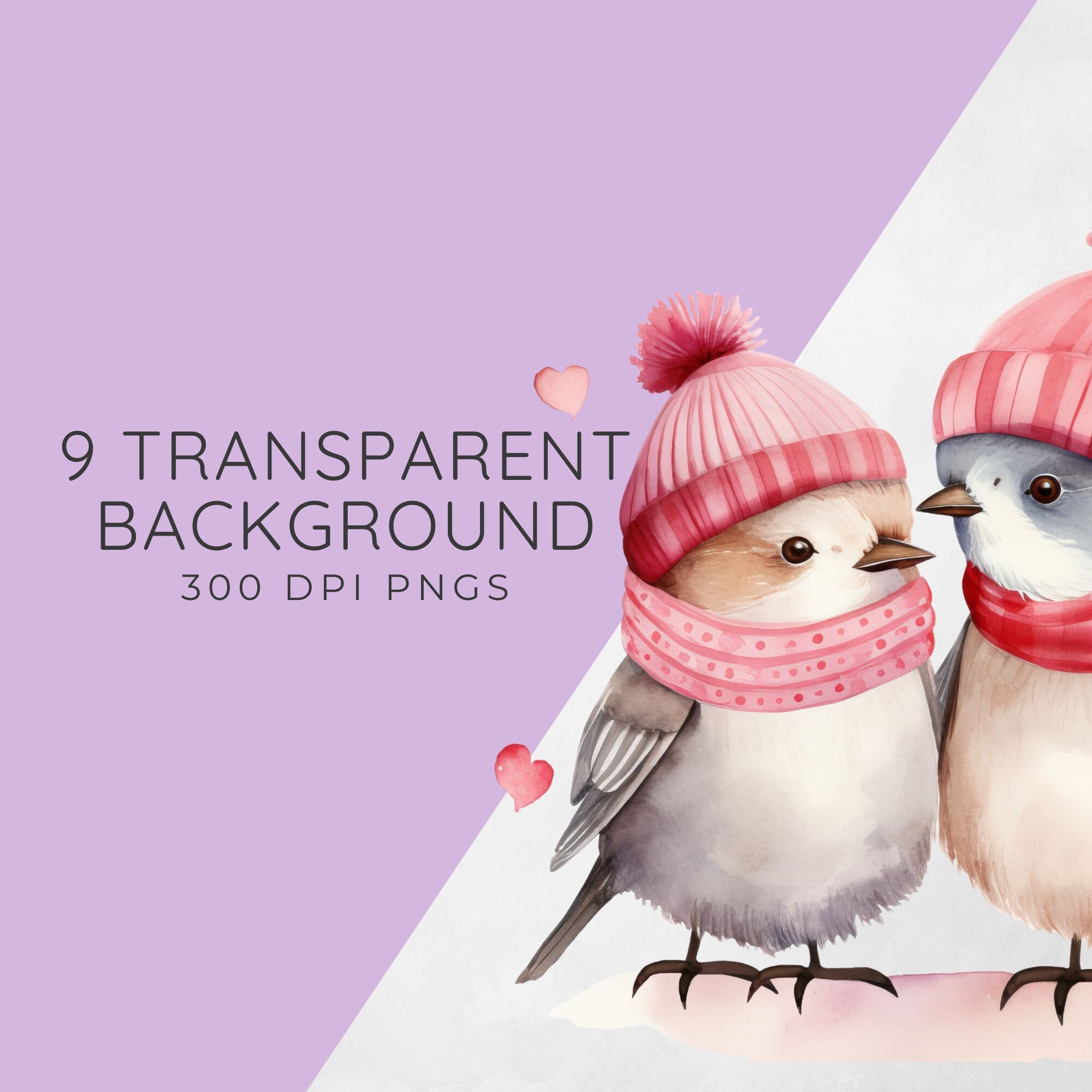 Valentines Love Birds Clipart, Valentines Animal Clipart, Valentines ...