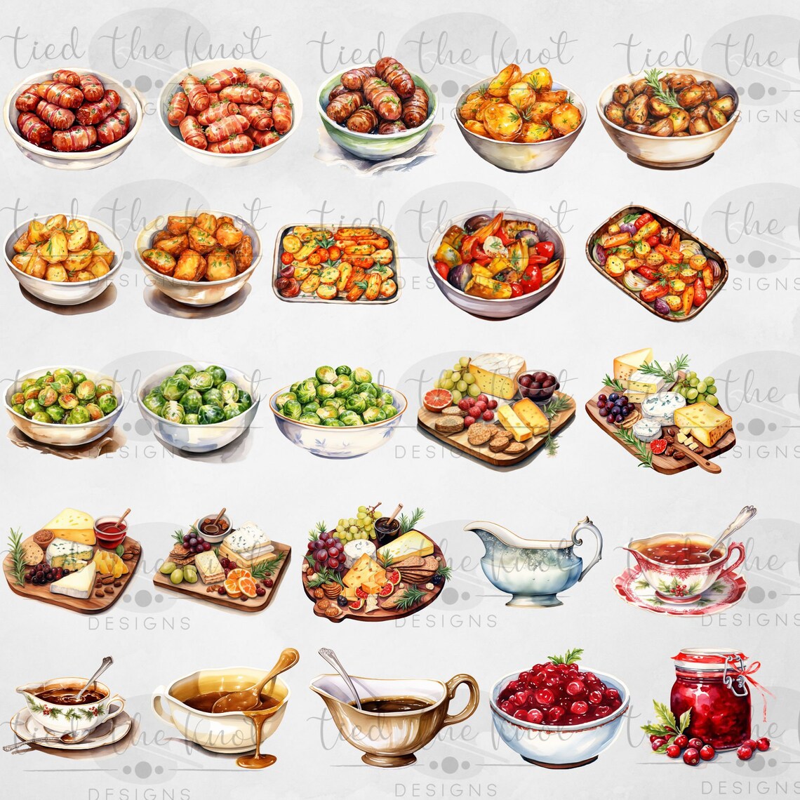 Christmas Dinner Clipart, Christmas Food Clipart, Christmas Biscuits ...
