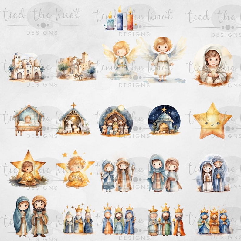 Nativity Scene Clipart, Cute Nativity, Baby Jesus Nativity, Christmas ...