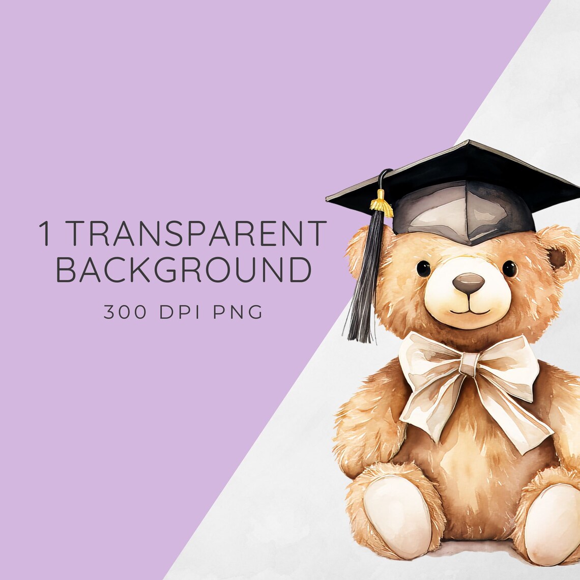 Graduation Teddy Bear Clipart, Graduation Cap Clipart, Graduation Party ...