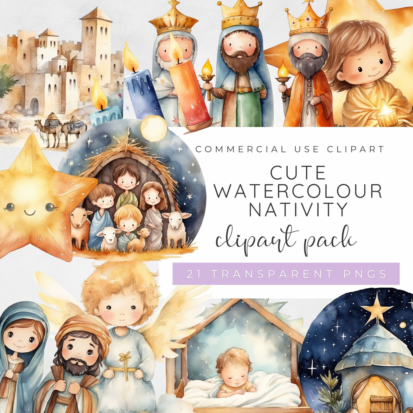 Nativity Scene Clipart, Cute Nativity, Baby Jesus Nativity, Christmas ...