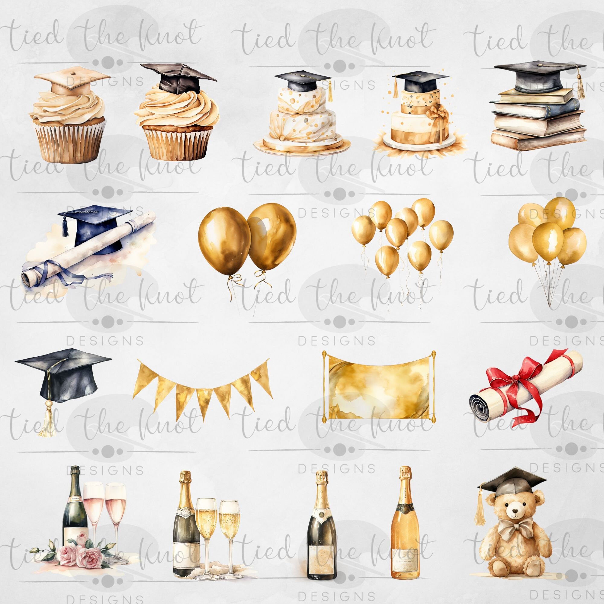 Graduation Clipart, Graduation Cap Clipart, Graduation Party Clipart ...