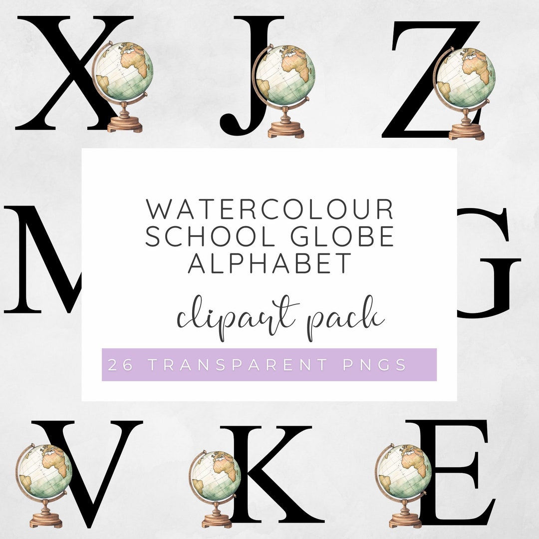 School Alphabet PNG, Globe Clipart, Black Alphabet, School Teacher ...