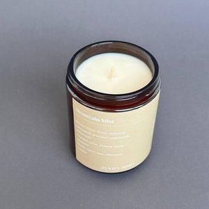 Aroma Candle Mountain Mist / Candle in a Glass Jar / Gift /candle Gift ...