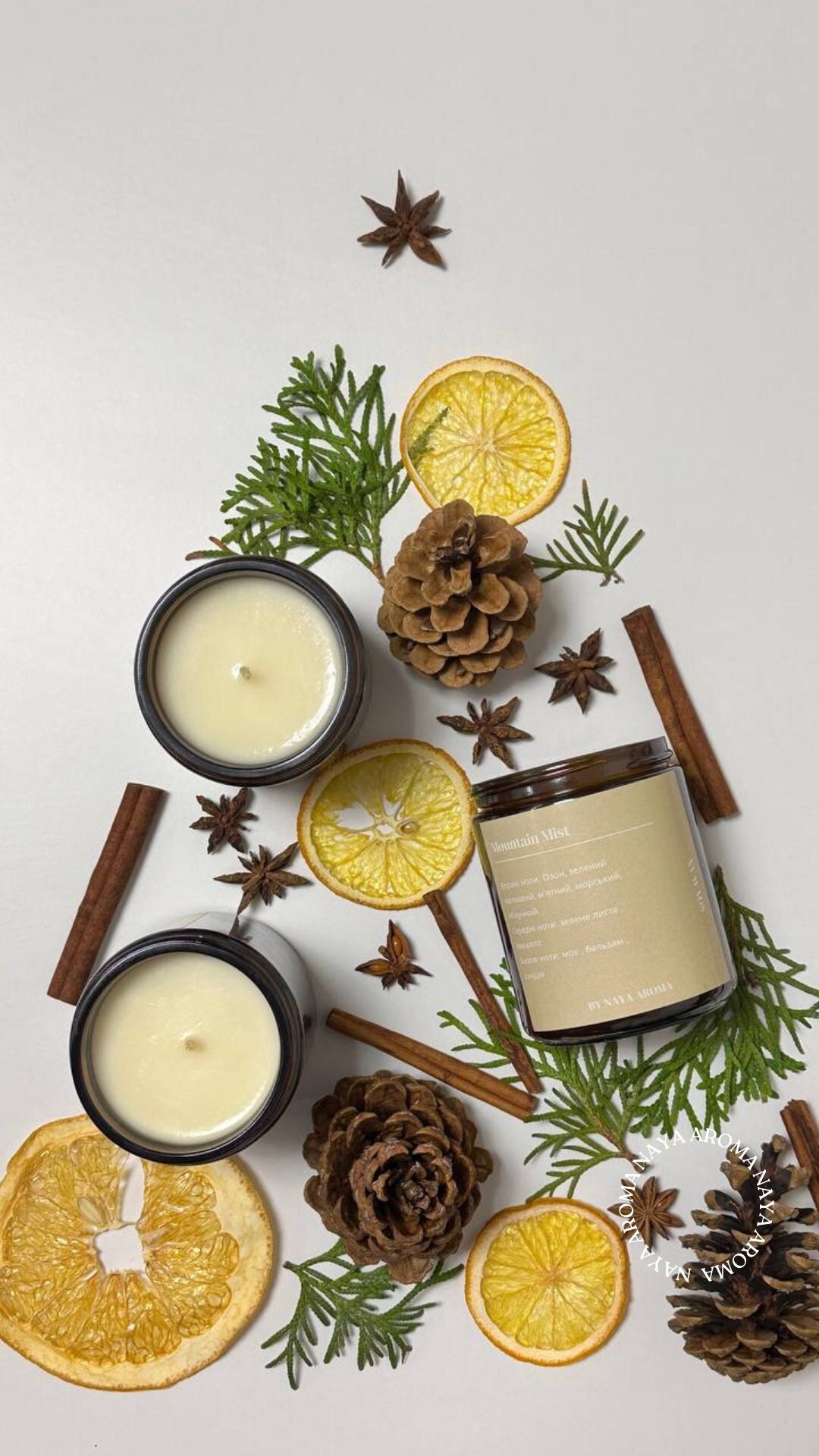 Aroma Candle Mountain Mist / Candle in a Glass Jar / Gift /candle Gift ...
