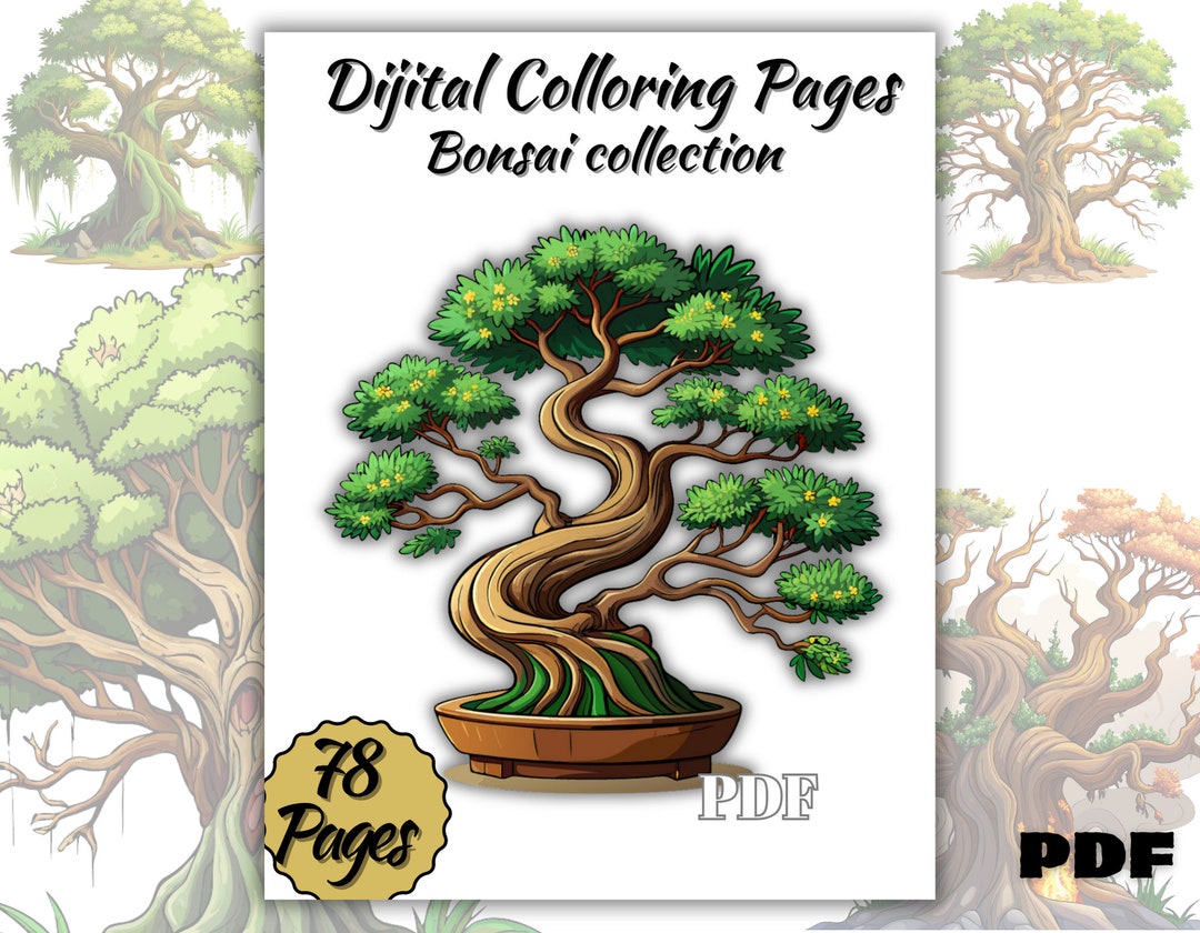 78 Japan Garden Coloring Pages, Japan Bonsai Tree Adults Printable ...