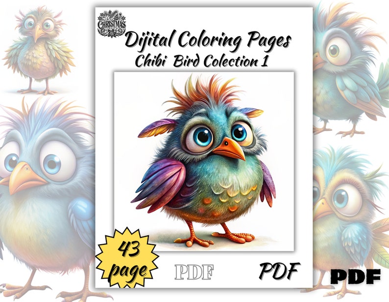 43 Baby Flower Bird Coloring Books | Bird Coloring Pages for Adults and ...