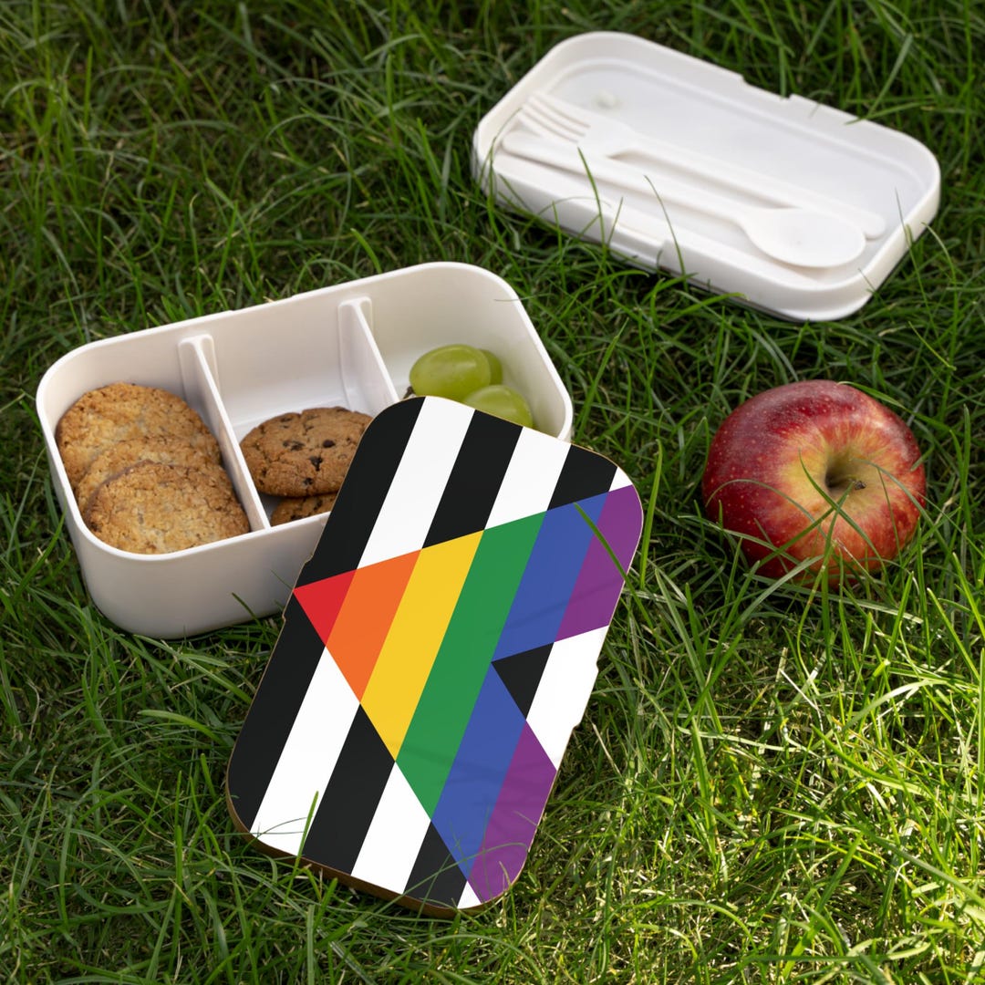 Straight Ally Pride Flag Bento Lunch Box Rainbow Food Container, Queer ...