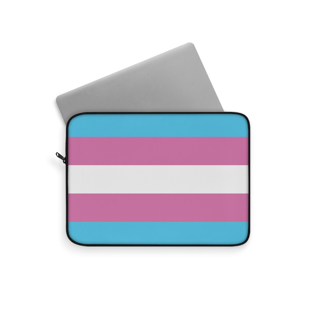 Transgender Pride Flag Laptop Sleeve for LGBTQ+ Support, Gift Idea for ...