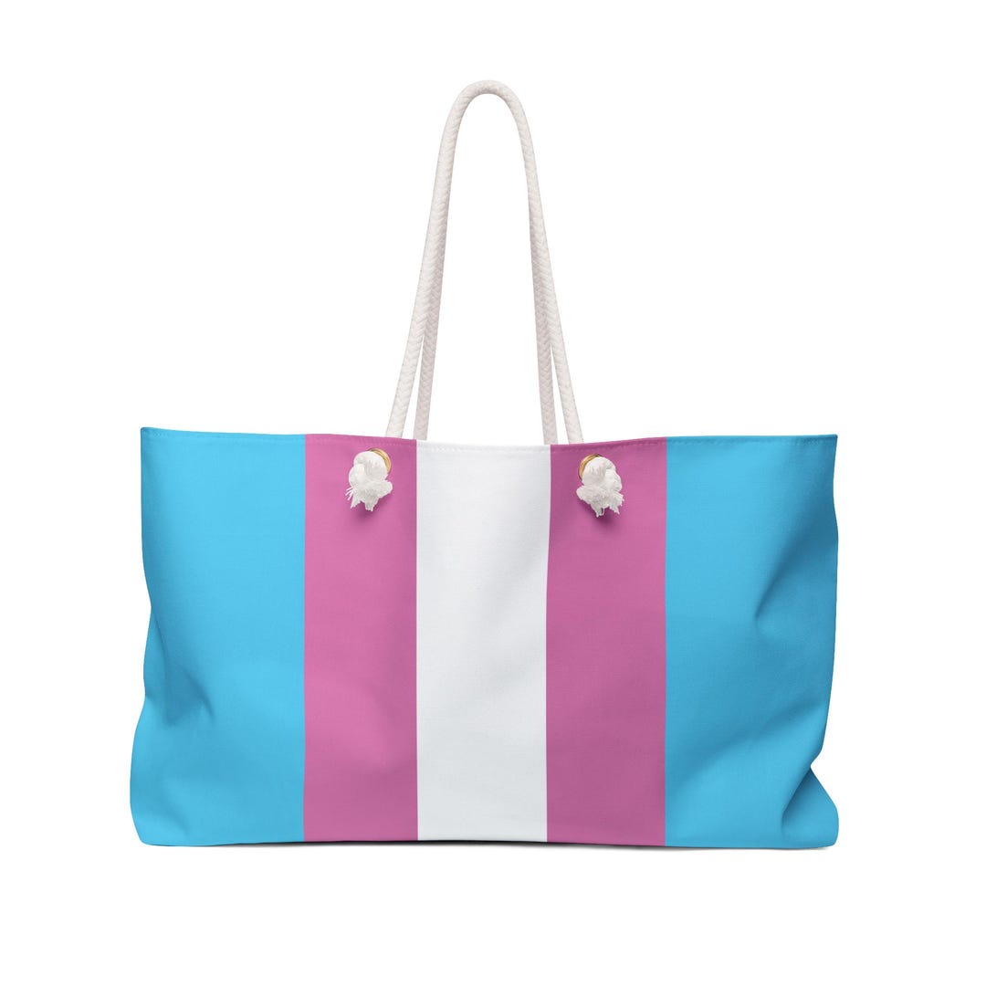 Transgender Pride Flag Weekender Bag: LGBTQ+ Travel Tote - Etsy