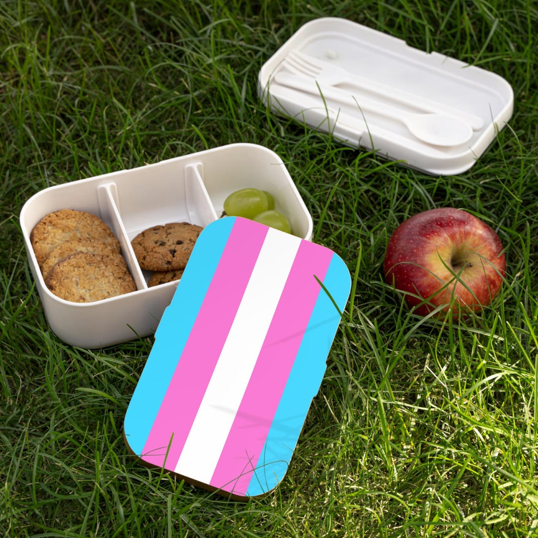Transgender Pride Flag Bento Lunch Box Rainbow LGBTQ Food Container ...