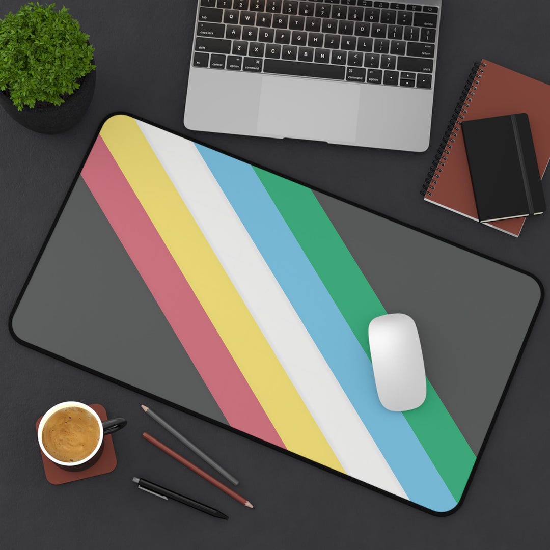 Disability Pride Flag Desk Mat: Non-slip Office Decor - Etsy