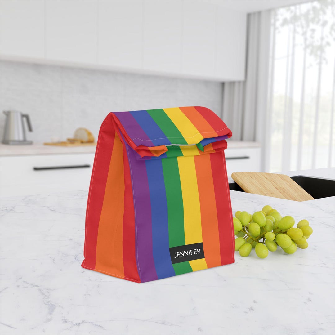 LGBT Pride Flag Lunch Bag - LGBTQ+ Pride, Eco-friendly, Lunchbox ...