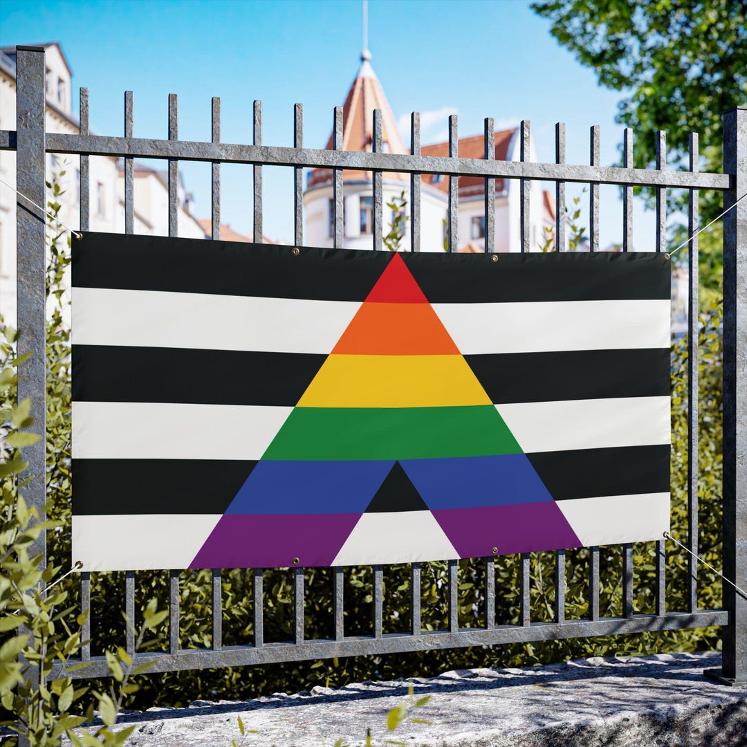 Straight Ally Pride Flag Vinyl Banner, Colorful Outdoor Decor for ...